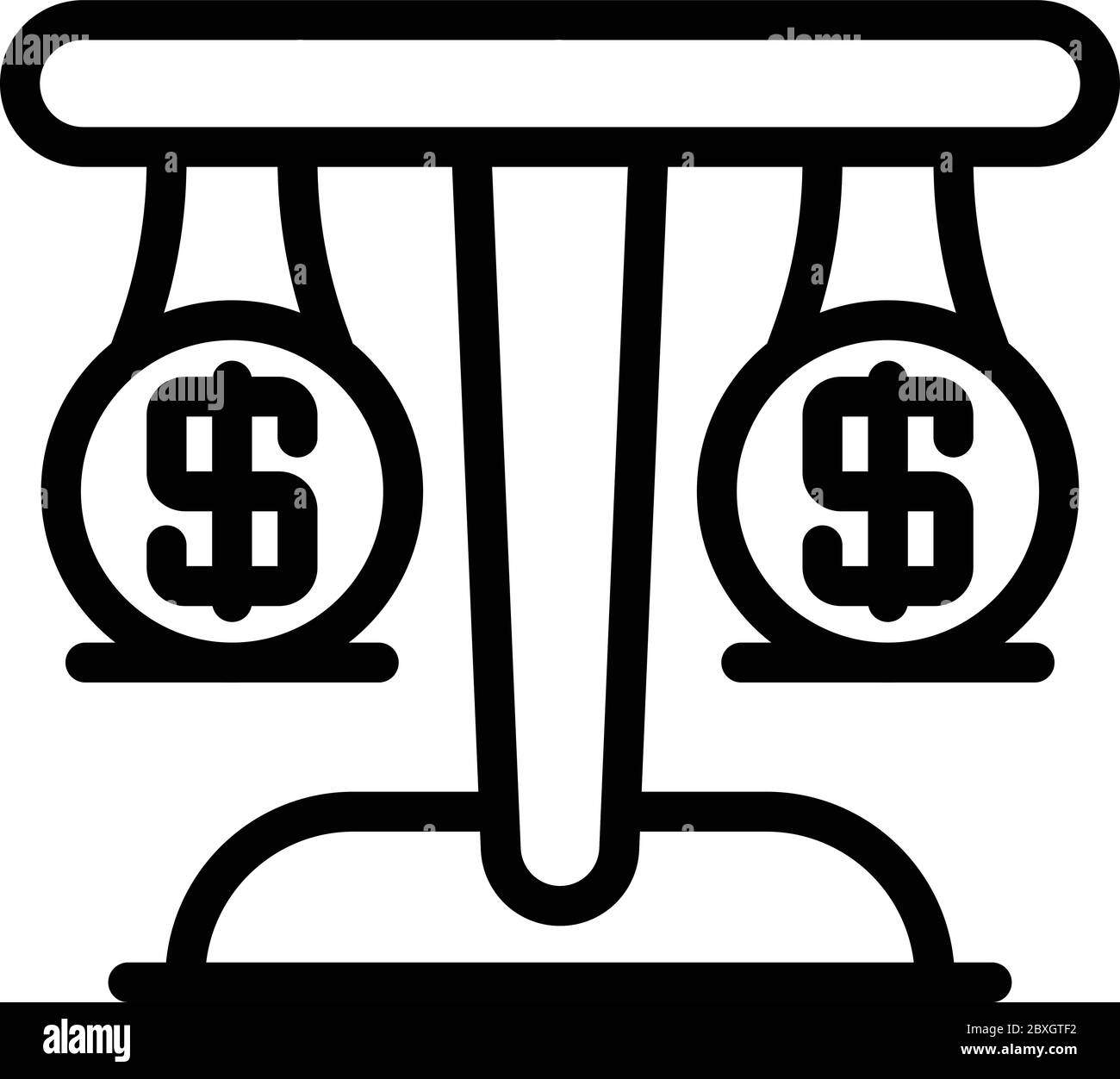 Balance money icon, outline style Stock Vector Image & Art - Alamy