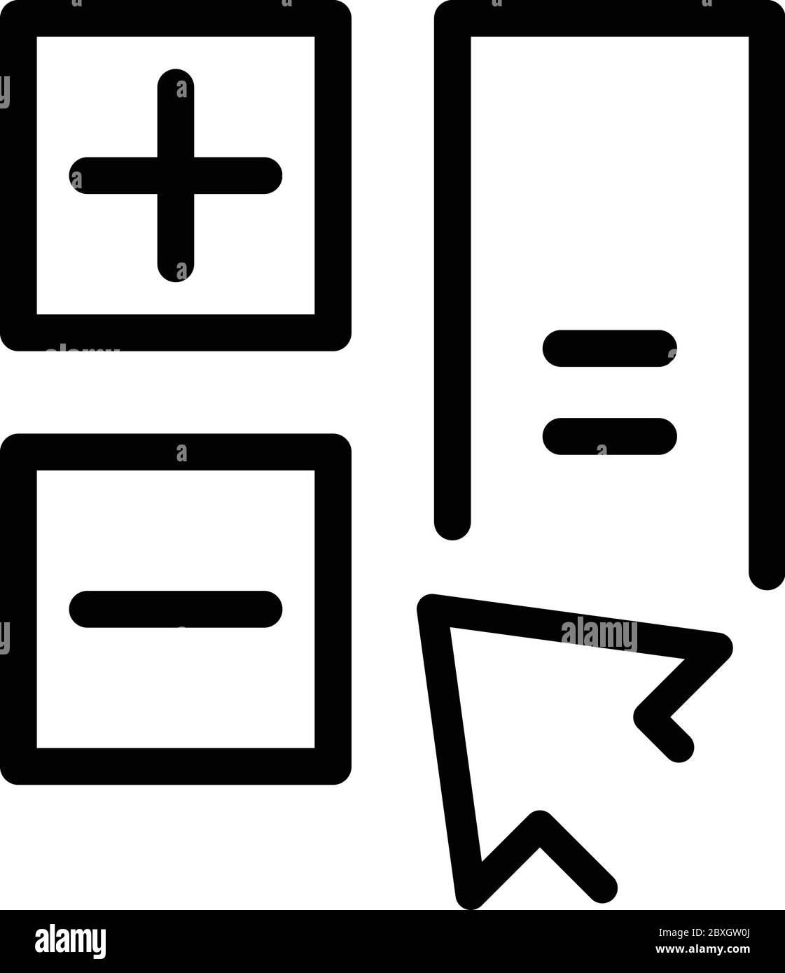 Basic math operations Cut Out Stock Images & Pictures - Alamy