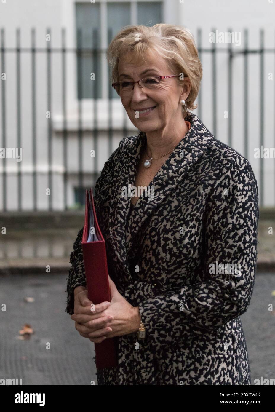 Andrea leadsom in downing street hi-res stock photography and images ...