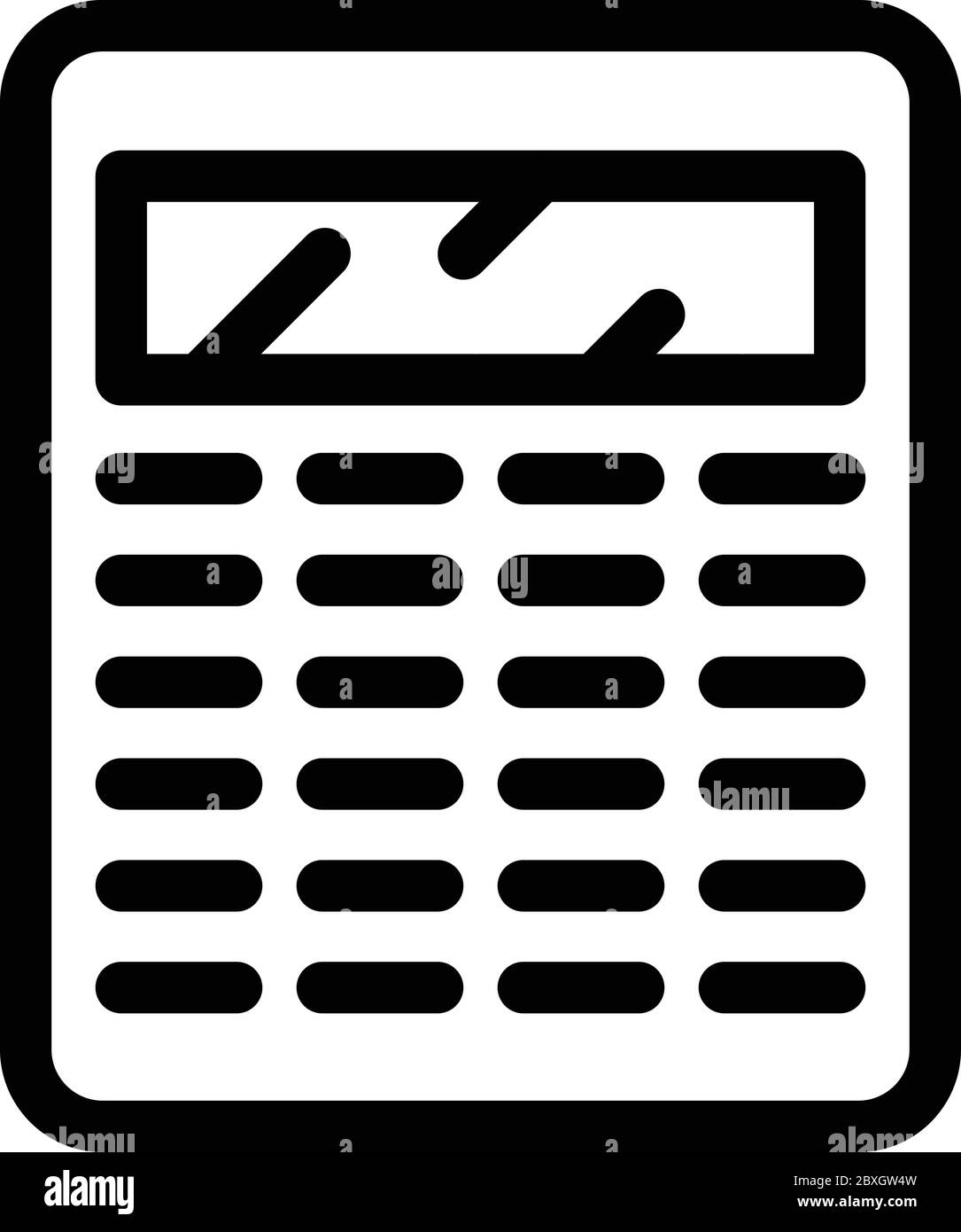 Accountant calculator icon, outline style Stock Vector Image & Art - Alamy