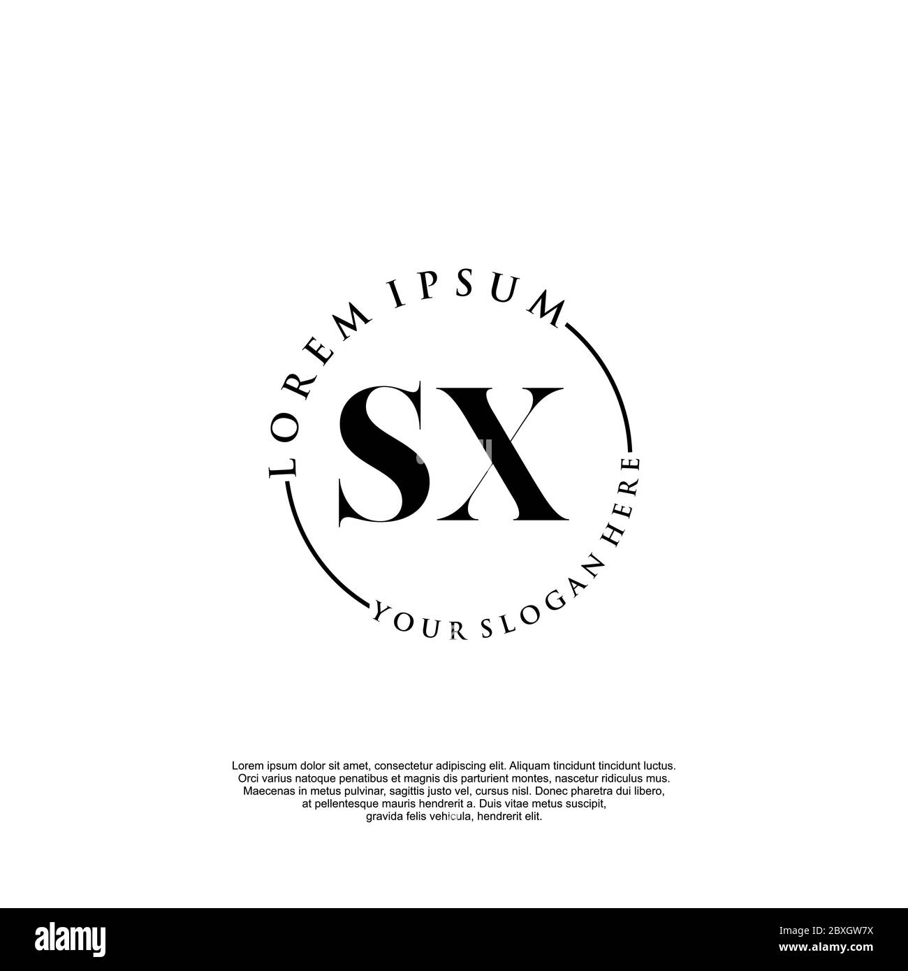 Letter sx logo hi-res stock photography and images - Alamy