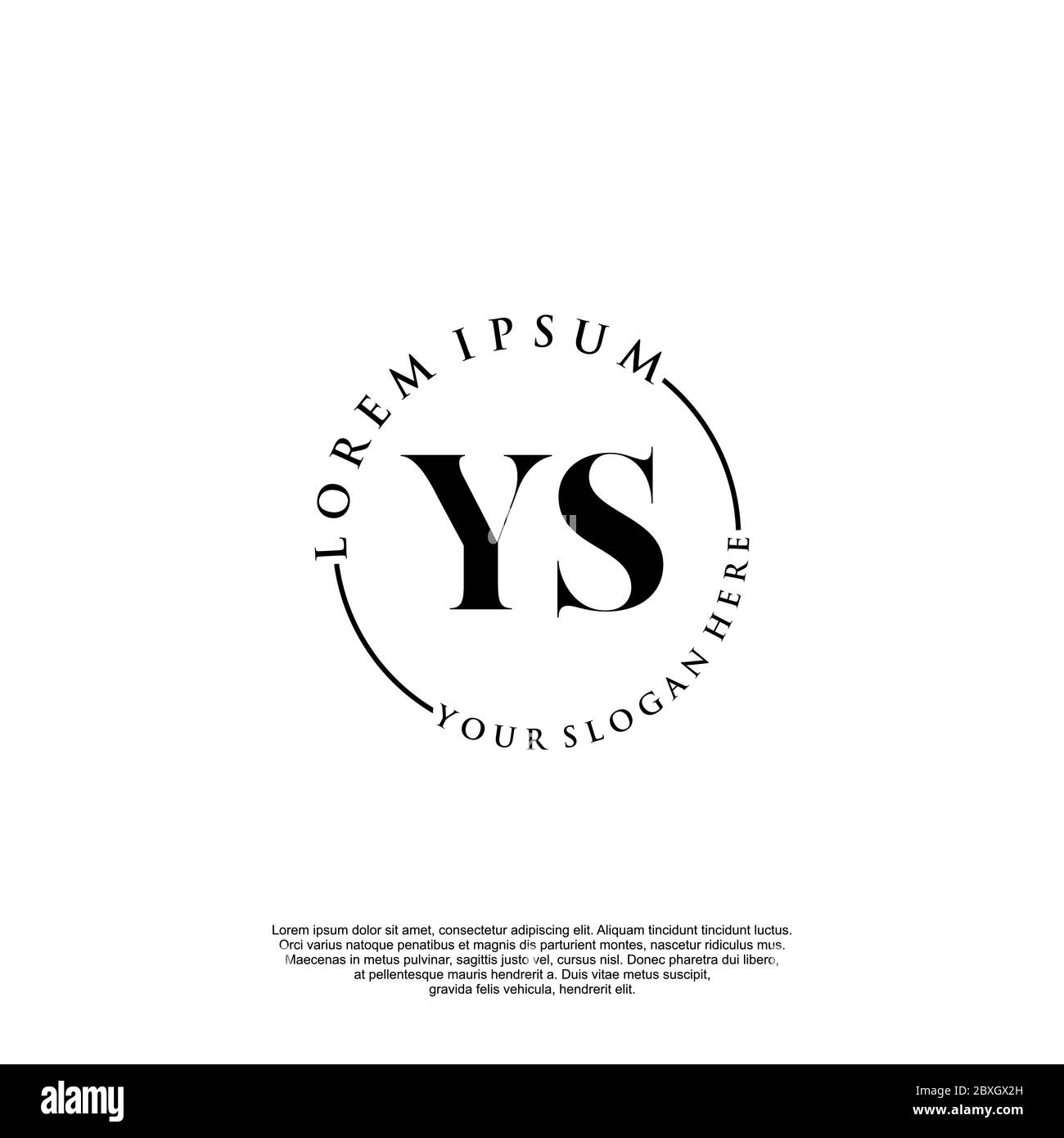 Ys initials logo hi-res stock photography and images - Alamy