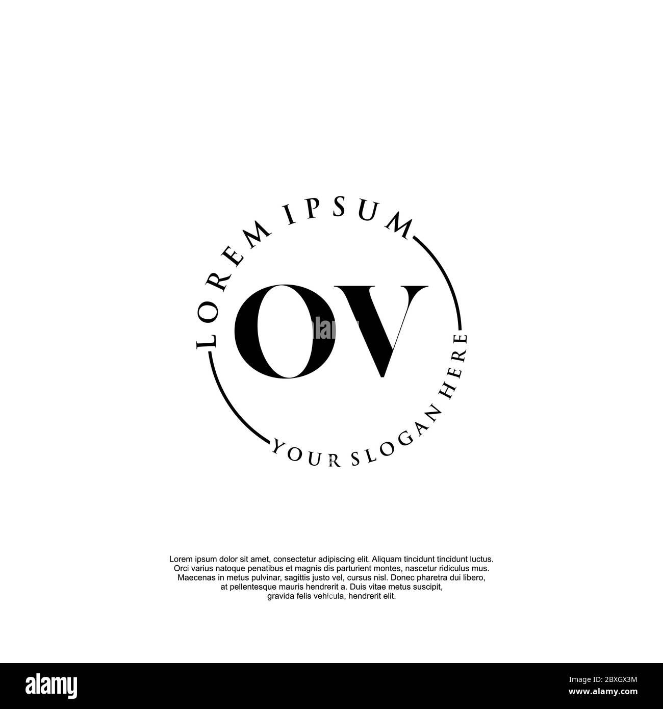 Letter ov logo Stock Vector Images - Alamy