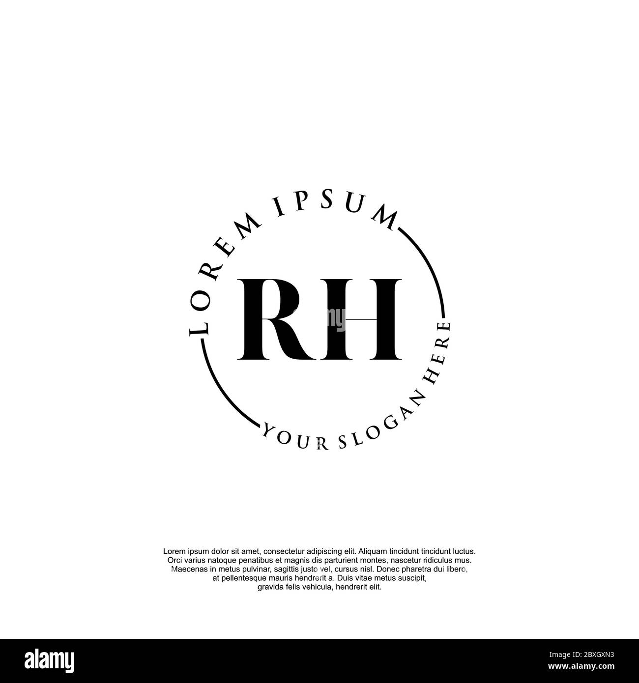 Rh fashion logo hi-res stock photography and images - Alamy