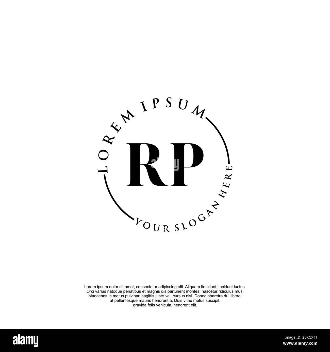 Rp initials logo hi-res stock photography and images - Alamy