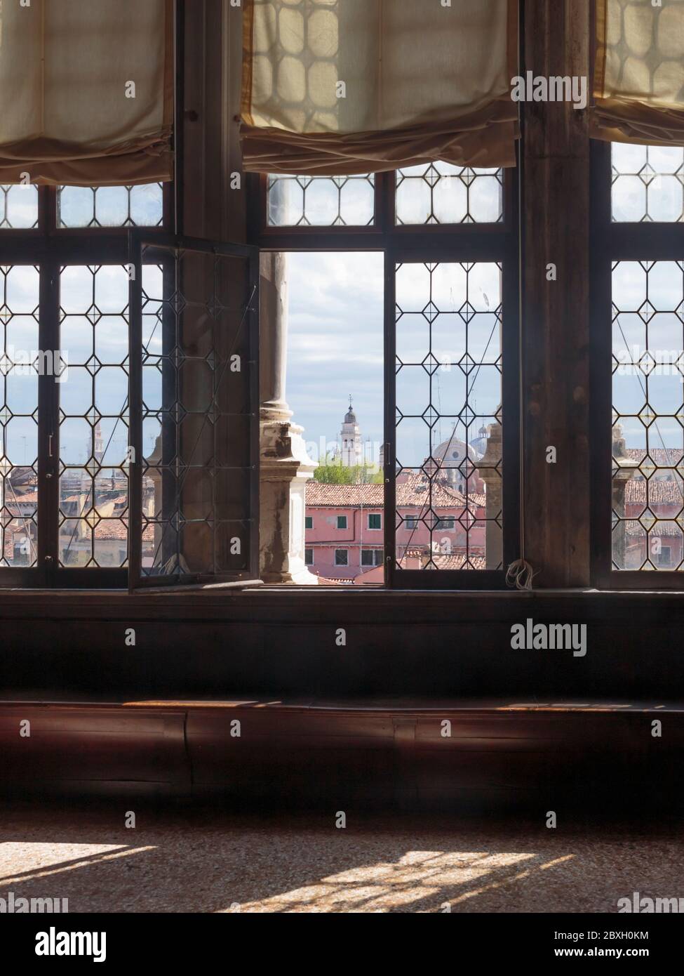 Sunlight streaming in an open window, Venice, Italy Stock Photo - Alamy