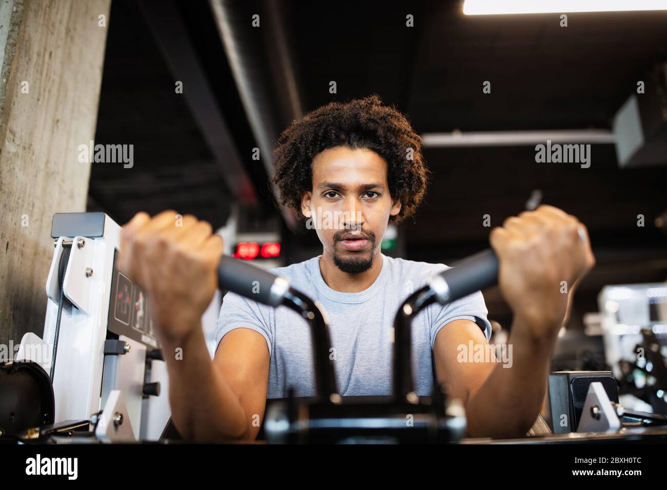 Young adult fit bodybuilder hi-res stock photography and images - Alamy