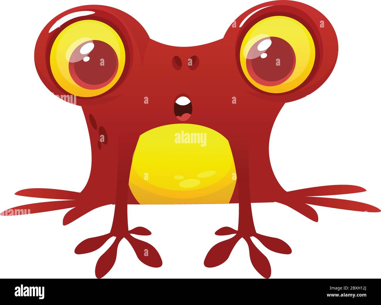 Frog Cartoon Character. Vector illustration. Design for print, children ...