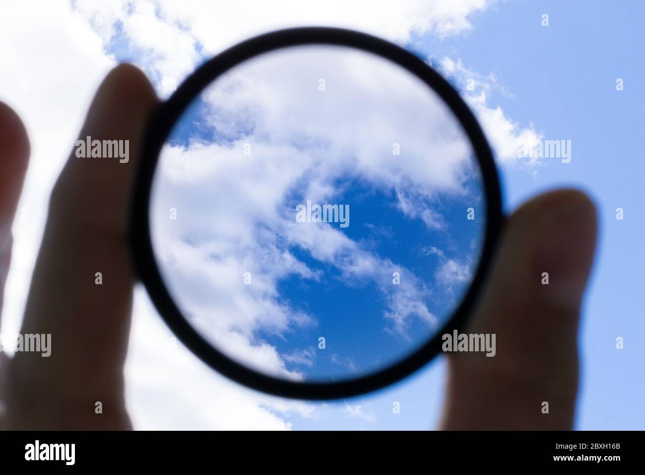 Polarizing filter for camera lens in photography. Accessory for the ...