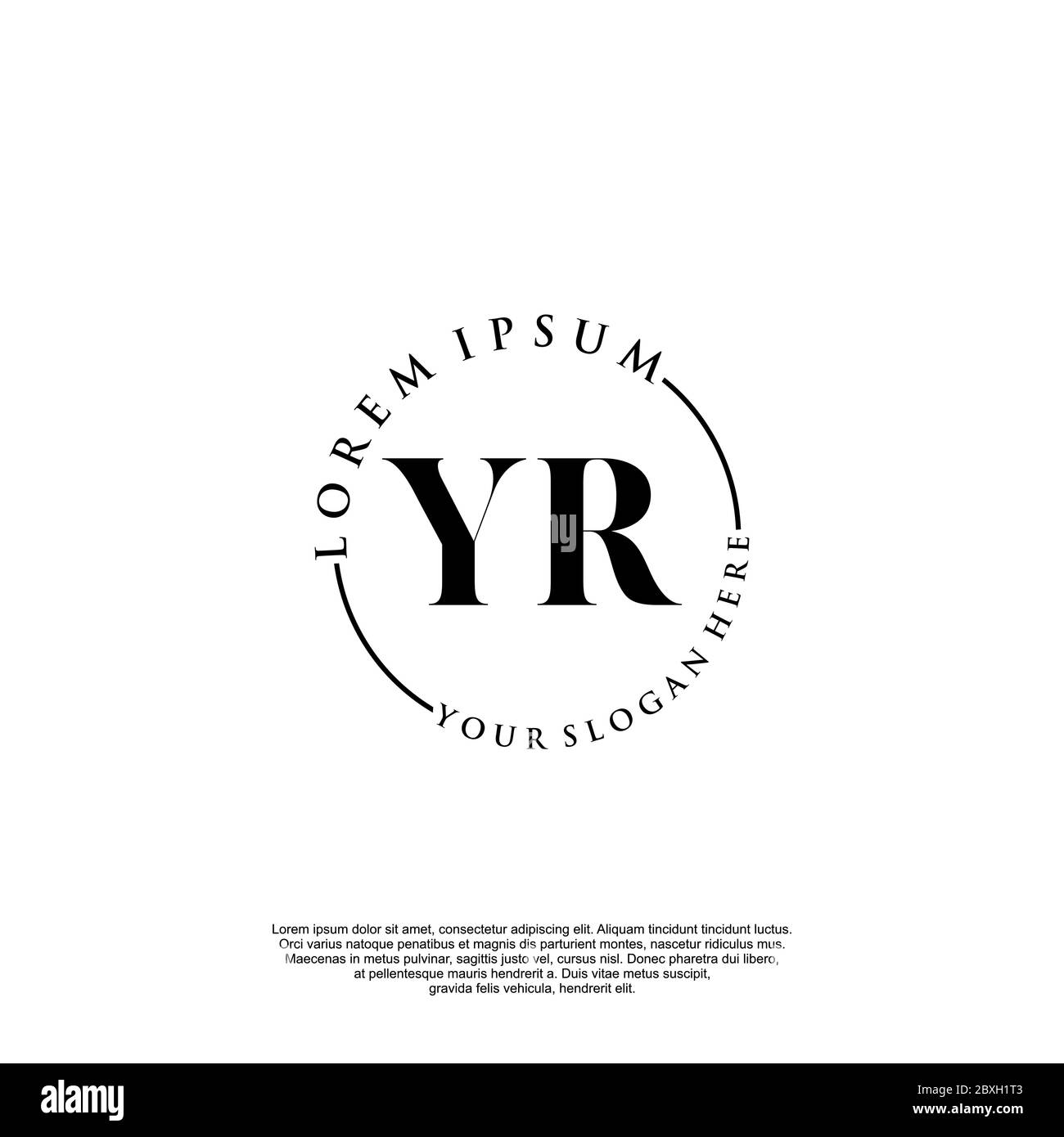 Yr logo vector vectors hi-res stock photography and images - Alamy