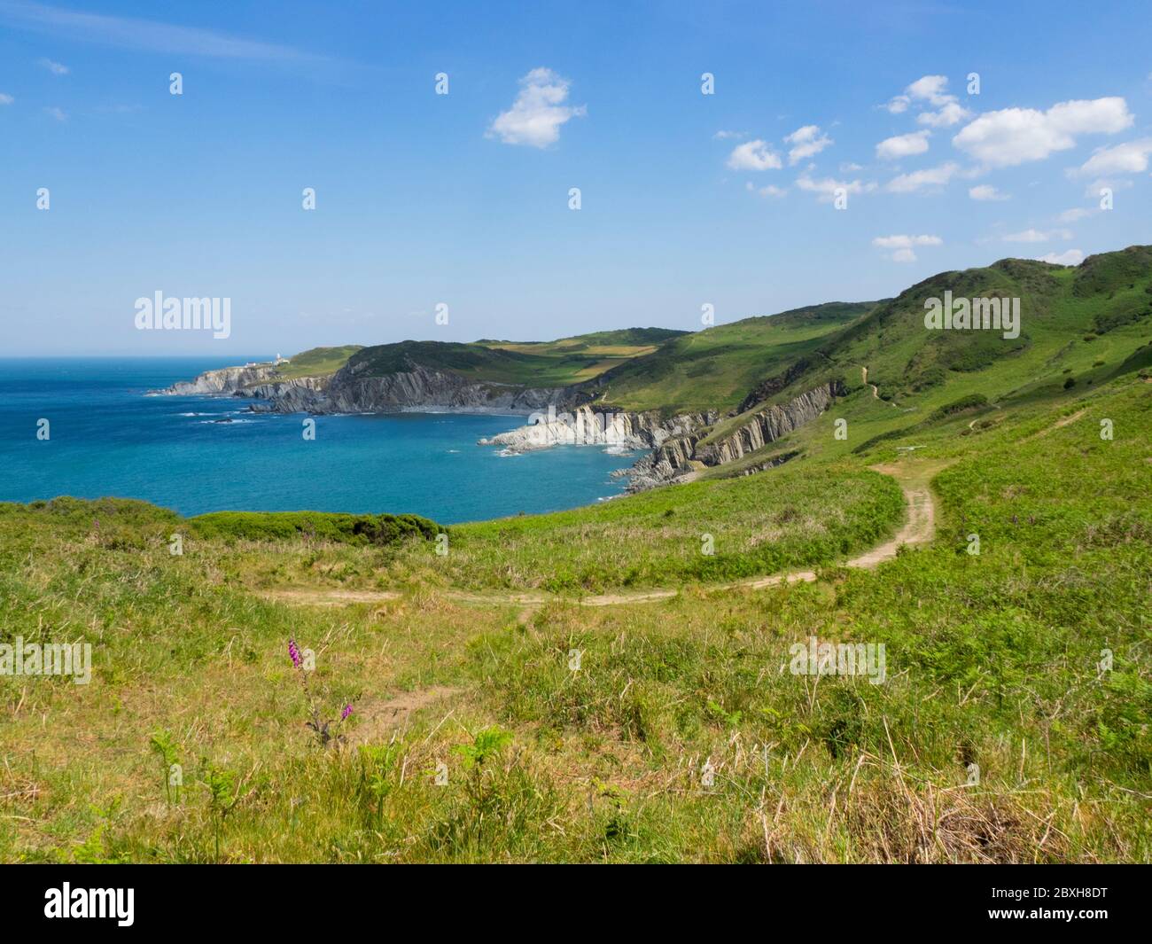 South West Coast Path from Morte Point to Bull Point, North Devon, UK ...