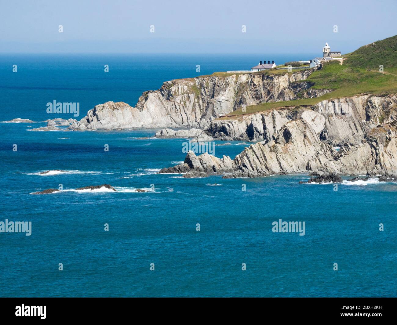 Bull Point Lighthouse, Mortehoe, North Devon, UK Stock Photo - Alamy