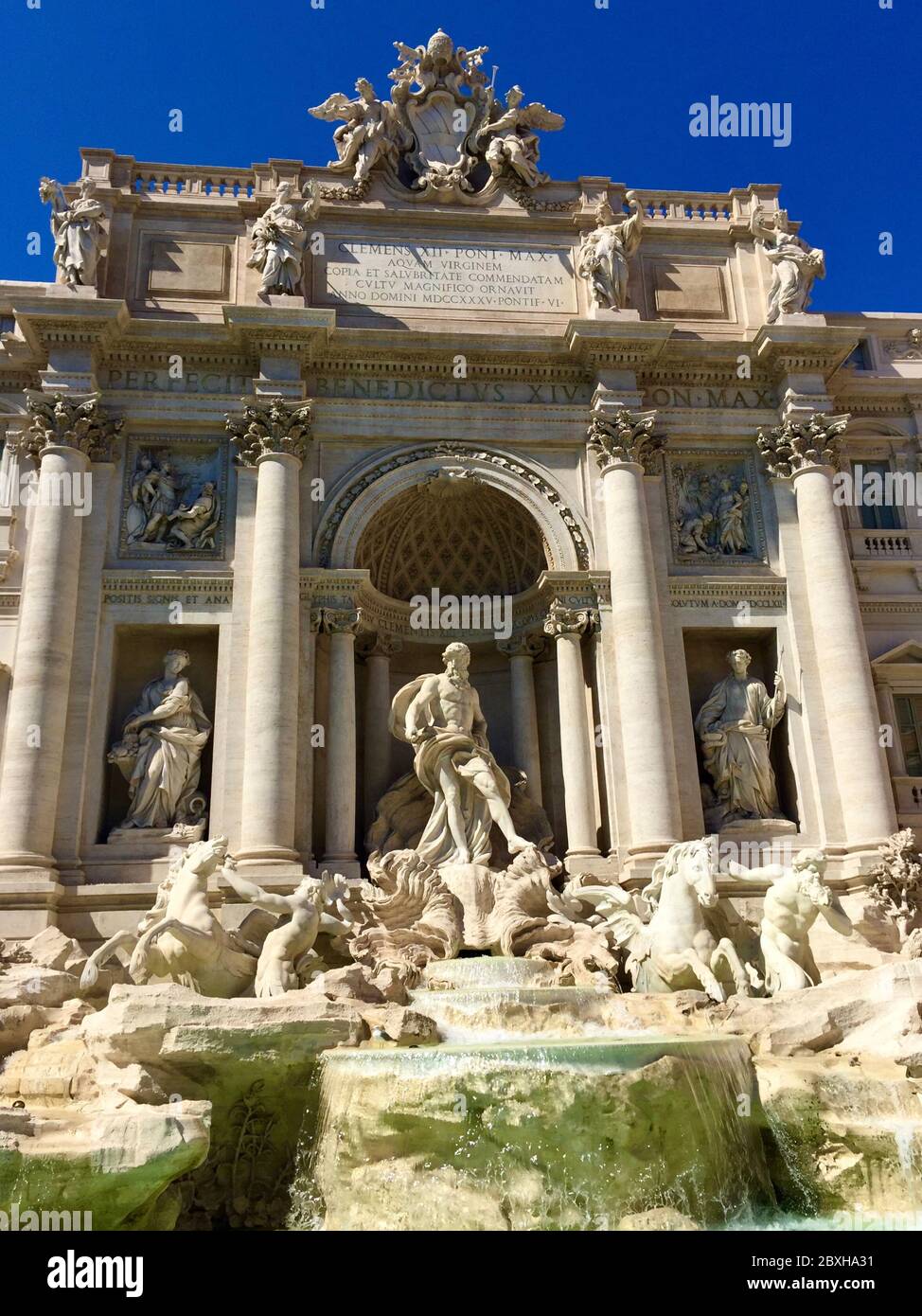 Rome, Italy, Trevi Fountain, designed by Italian architect Nicola Salvi ...