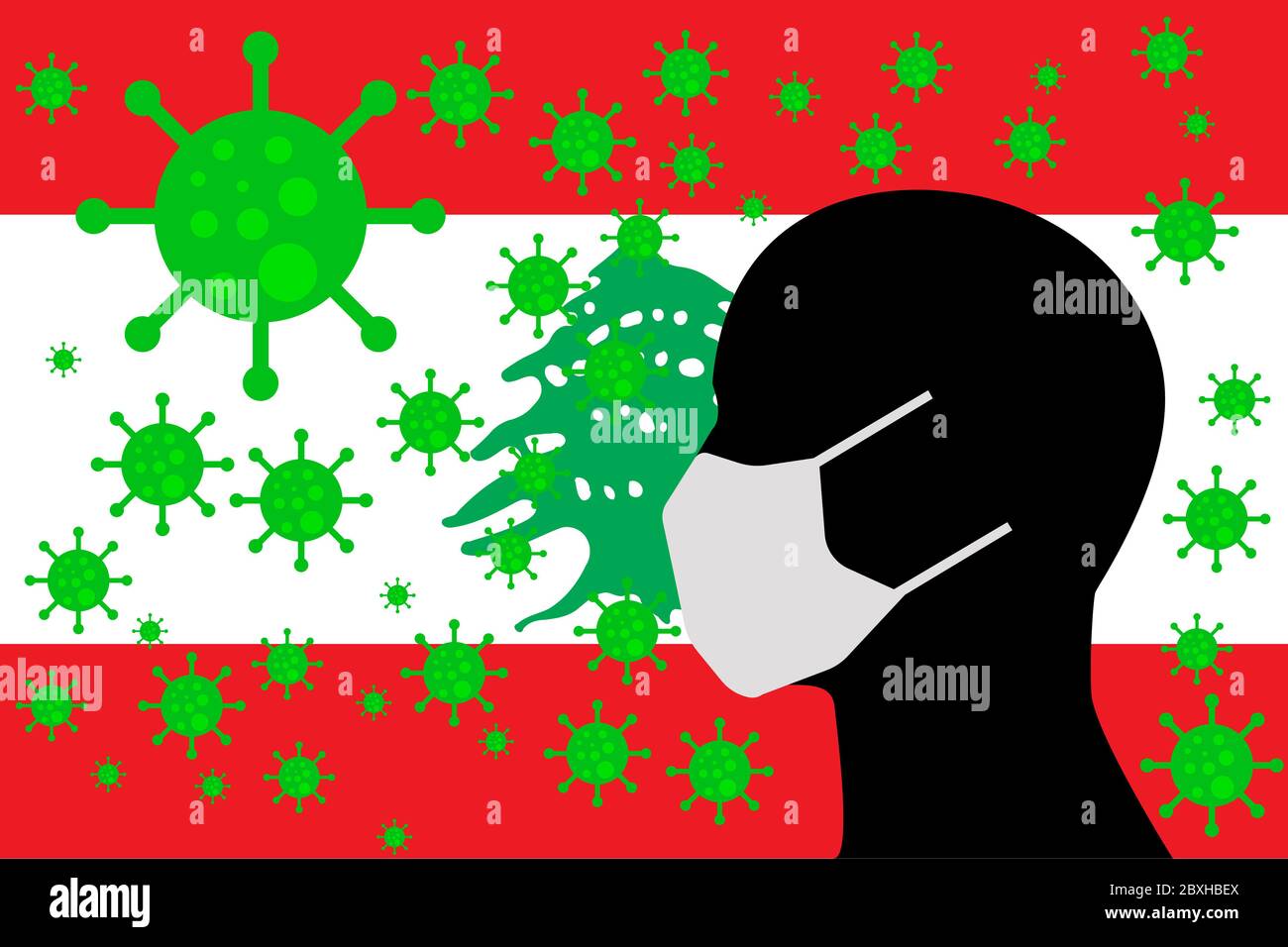 Lebanon Flag Half High Resolution Stock Photography and Images - Alamy