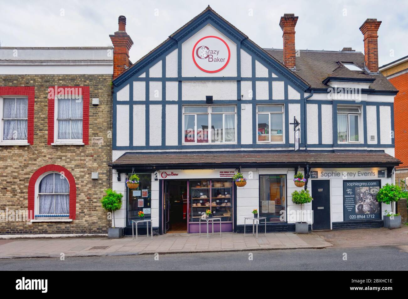 Crazy Baker cafe on the Harrow Road Stock Photo - Alamy
