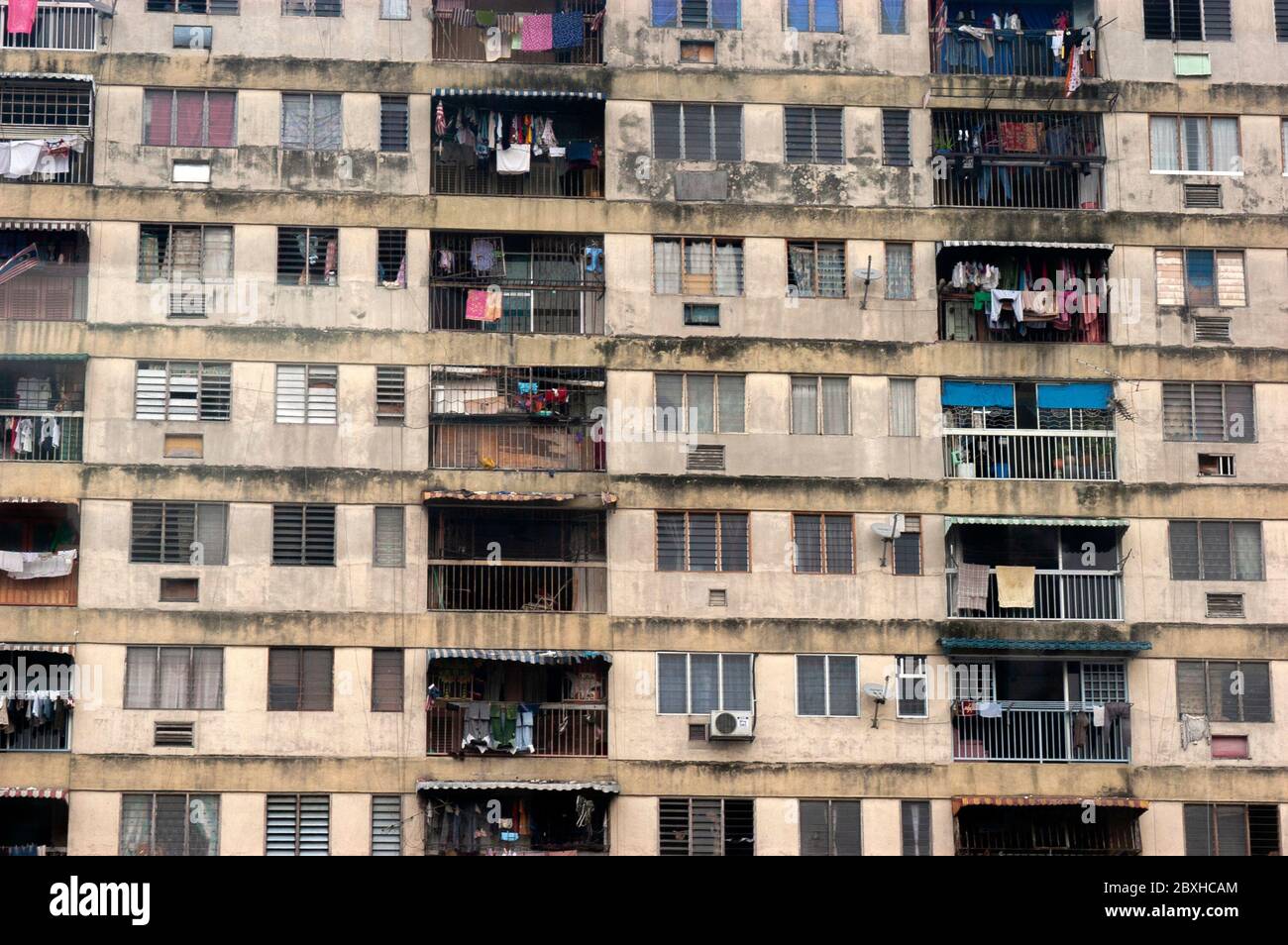 Close up of block of flats in Kuala Lumpur, Malaysia Stock Photo - Alamy
