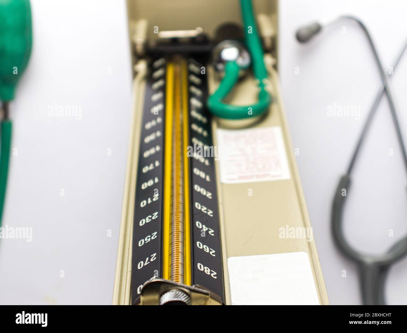 Vintage sphymomanometer - A blood pressure measuring machine stock ...