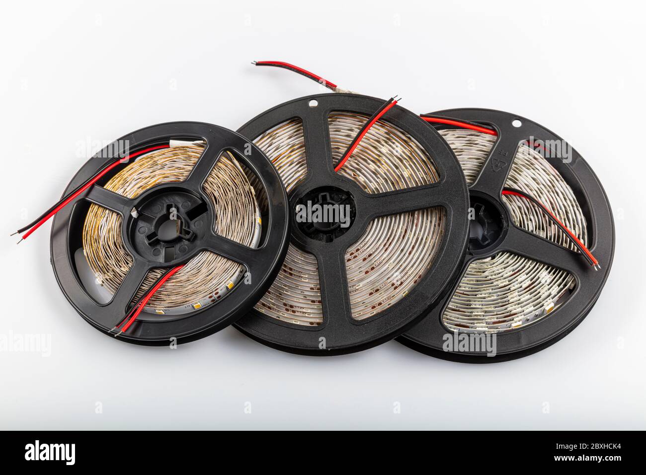 Plastic reel with LED strips for lighting the room.Led lights tape on ...