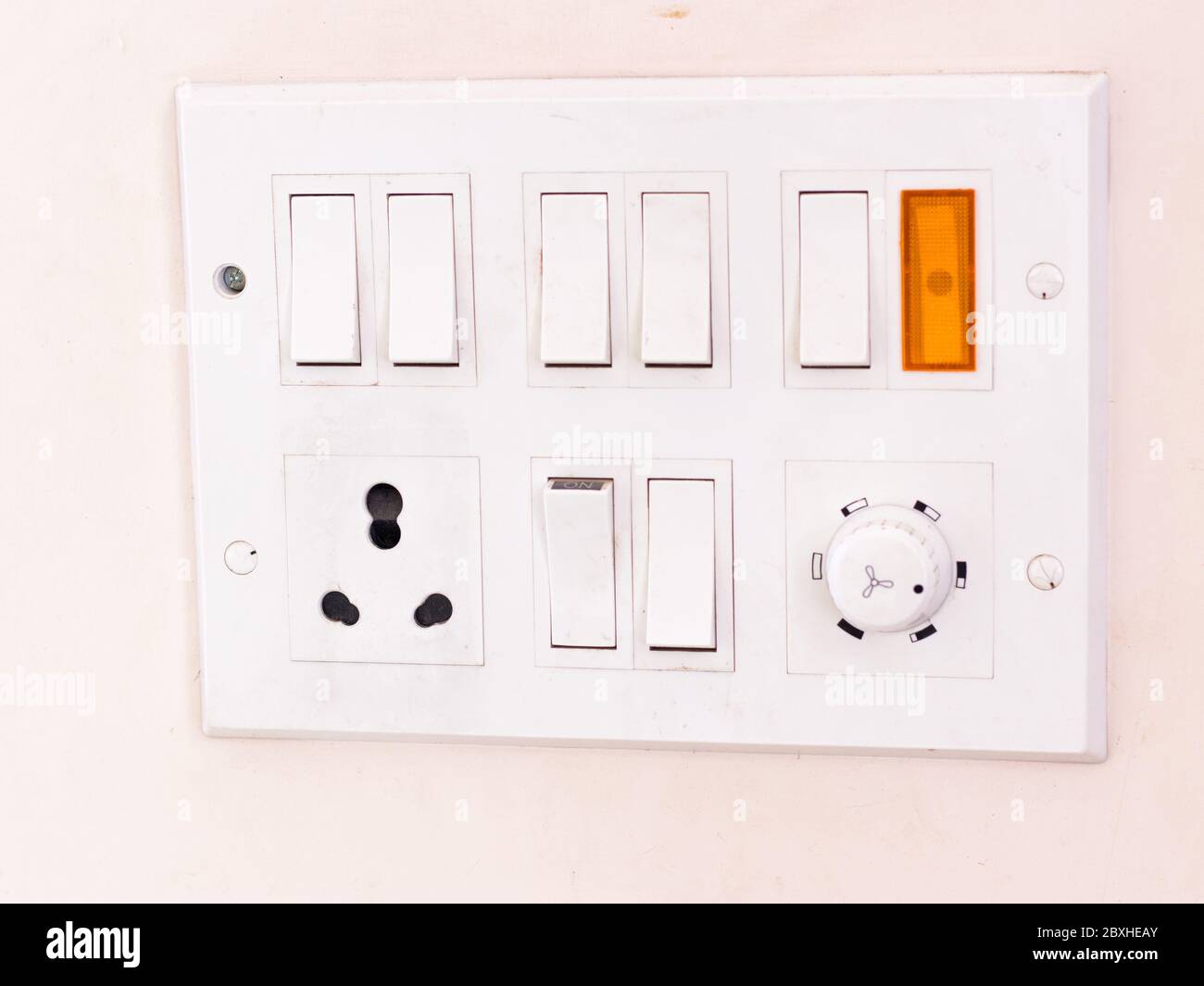 White Switch board stock photos Stock Photo - Alamy