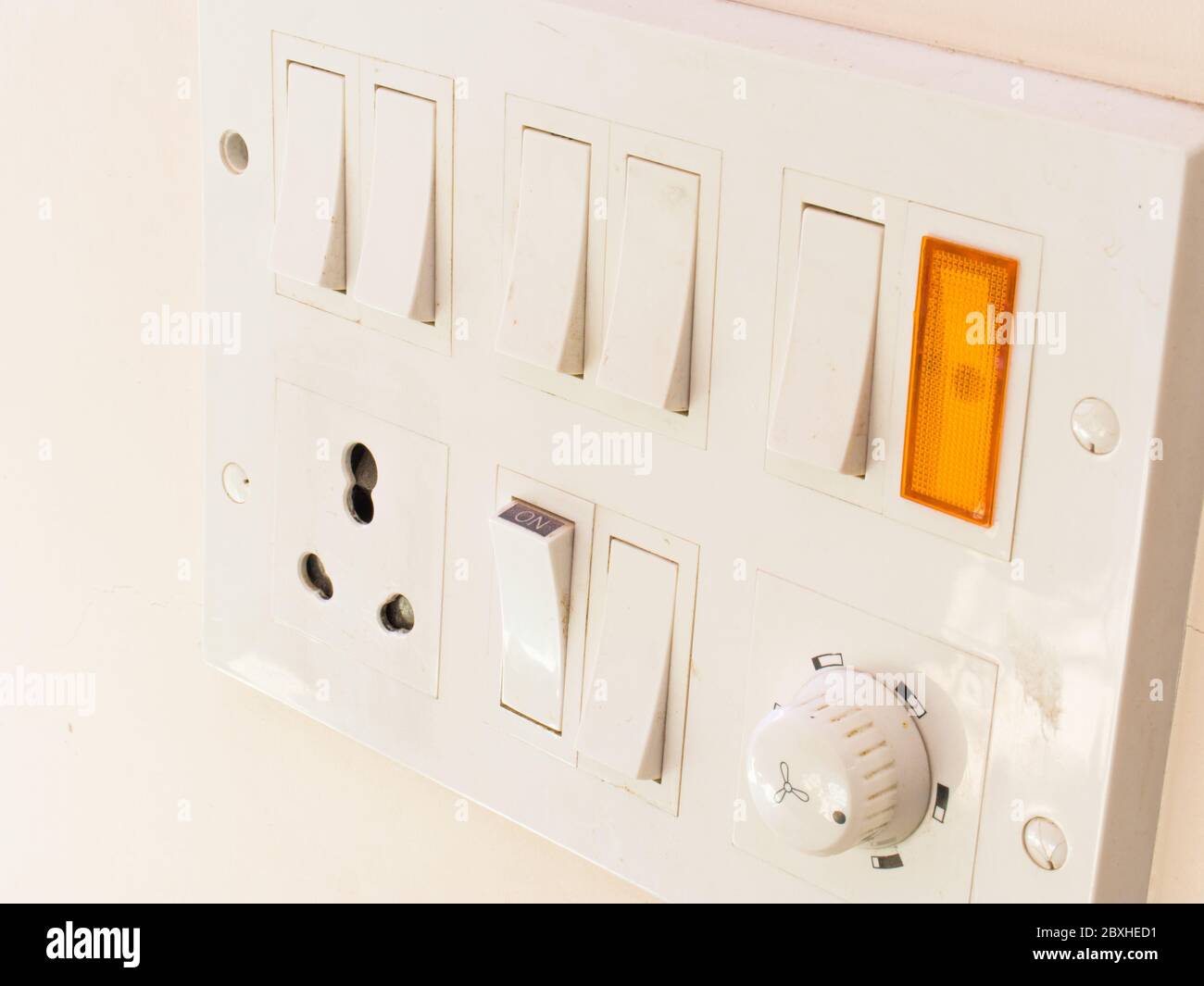 White Switch board stock photos Stock Photo - Alamy