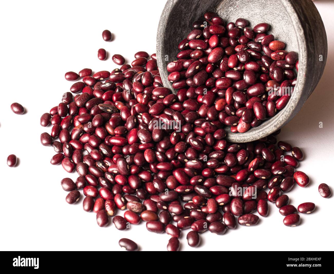Red kidney beans isolated with white background stock image Stock Photo ...