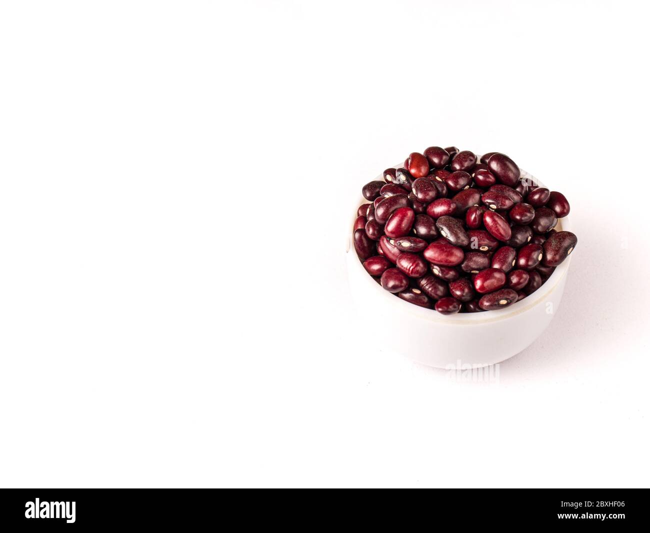 Red kidney beans isolated with white background stock image Stock Photo ...