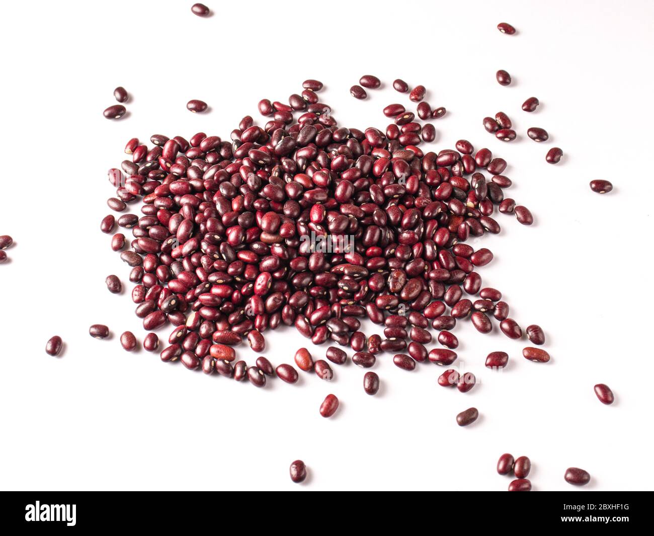 Red kidney beans isolated with white background stock image Stock Photo ...