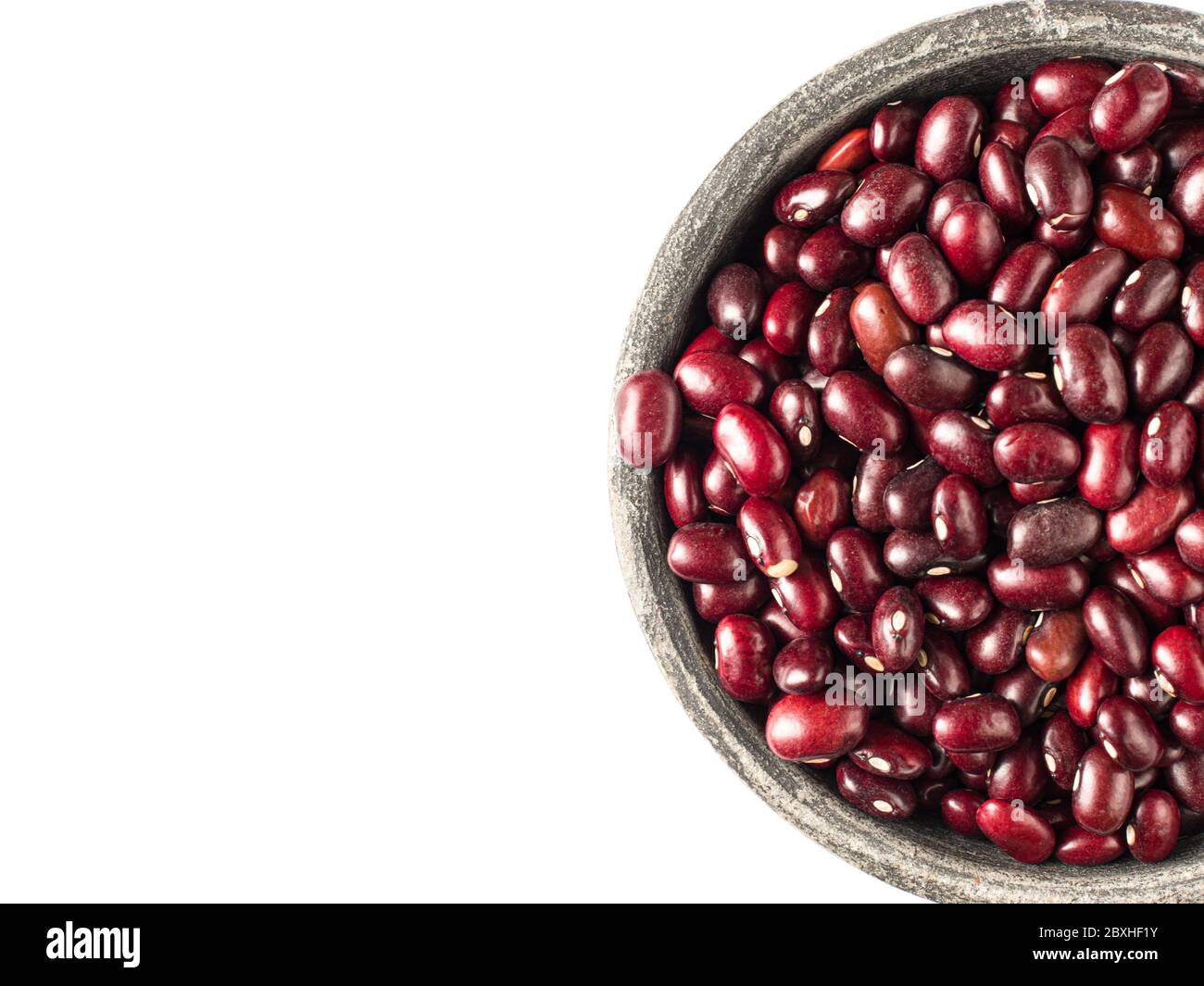 Red kidney beans isolated with white background stock image Stock Photo ...