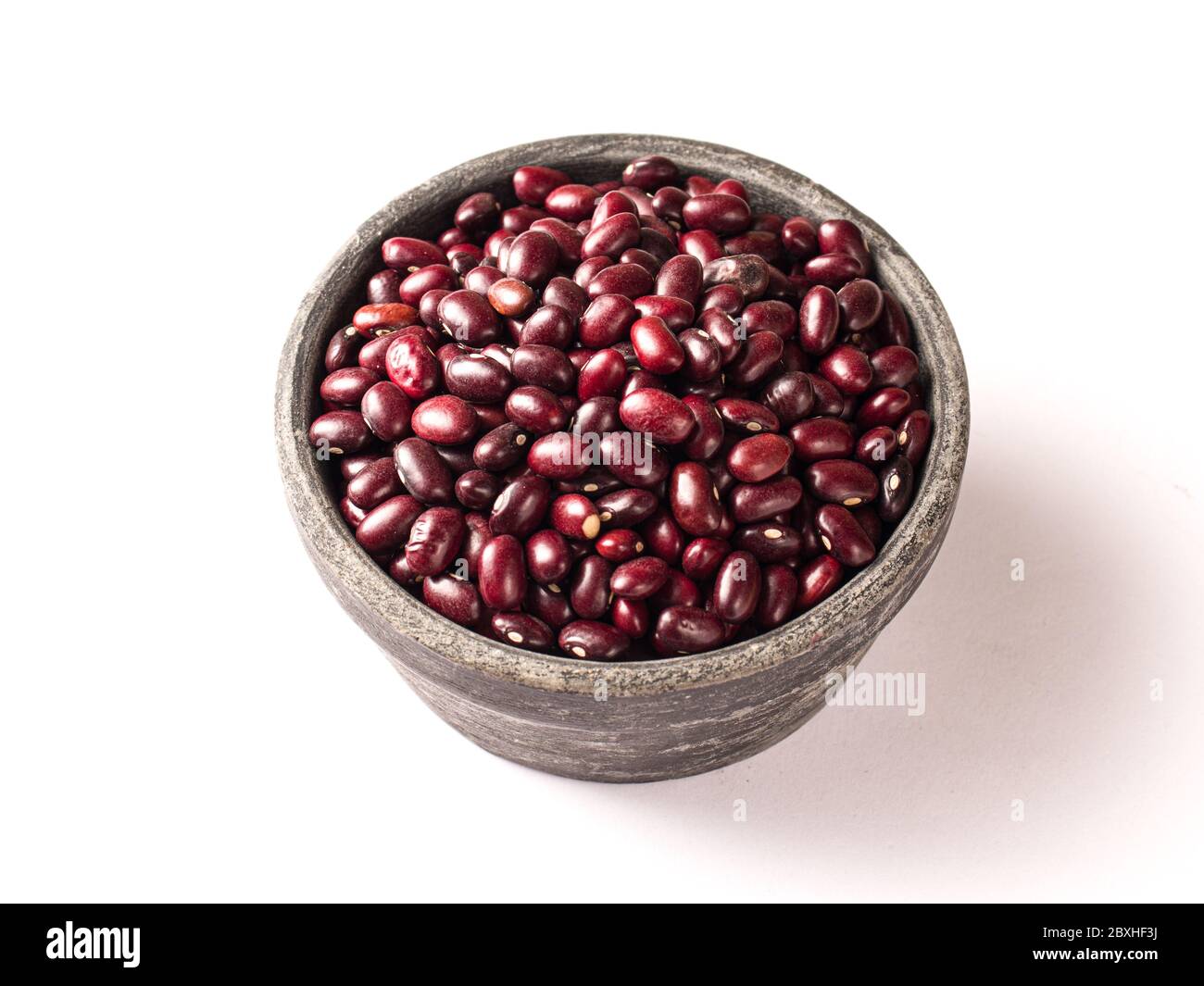 Red kidney beans isolated with white background stock image Stock Photo ...