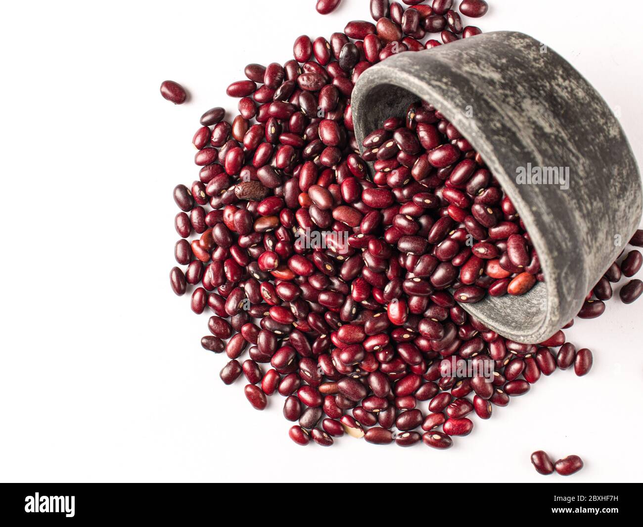 Red kidney beans isolated with white background stock image Stock Photo ...