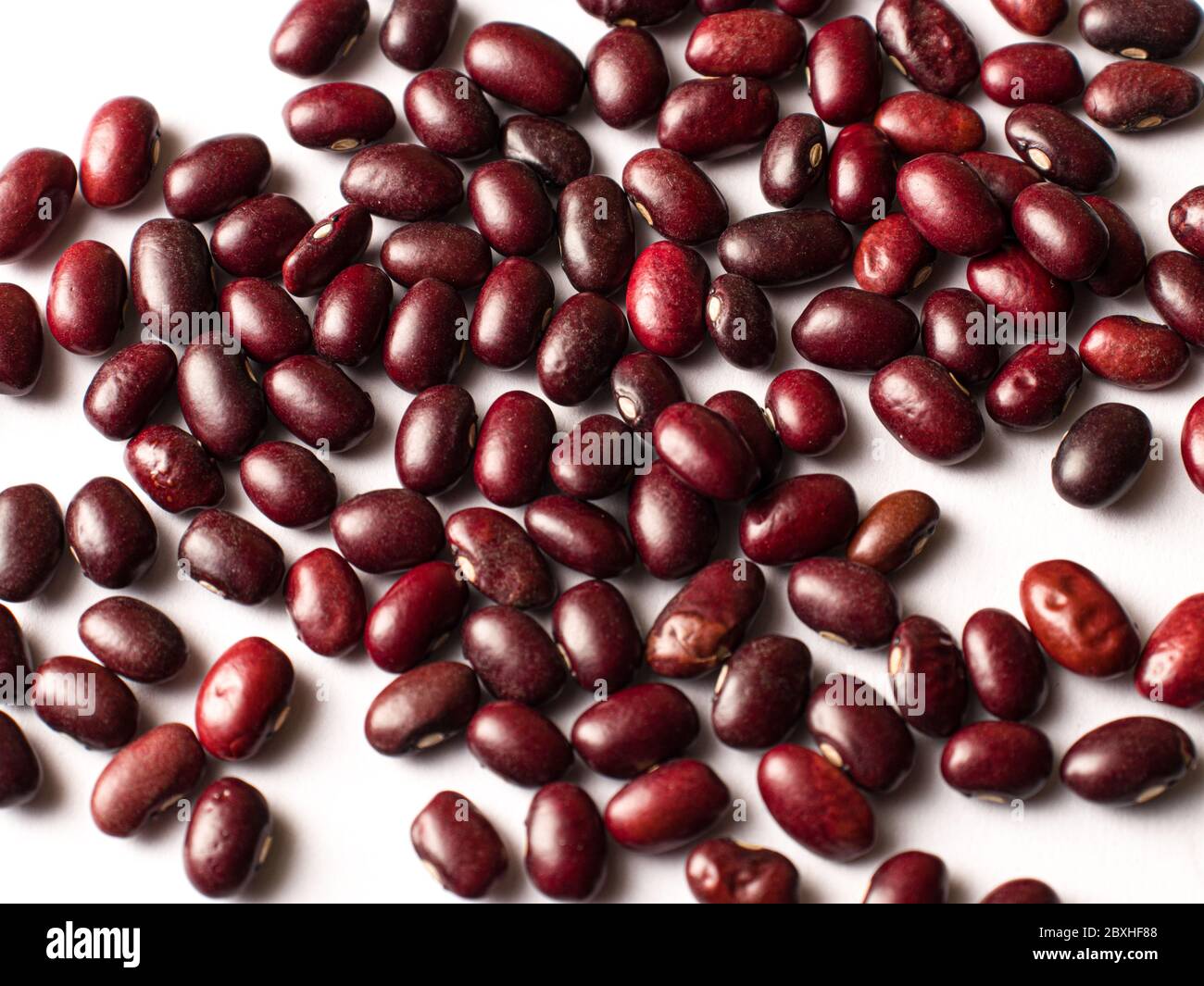 Red kidney beans isolated with white background stock image Stock Photo ...