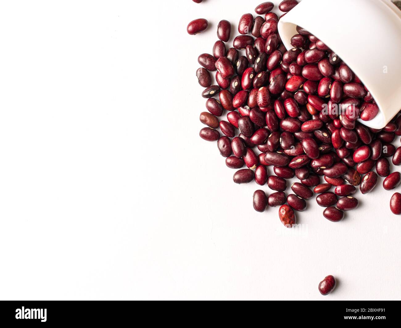 Red kidney beans isolated with white background stock image Stock Photo ...