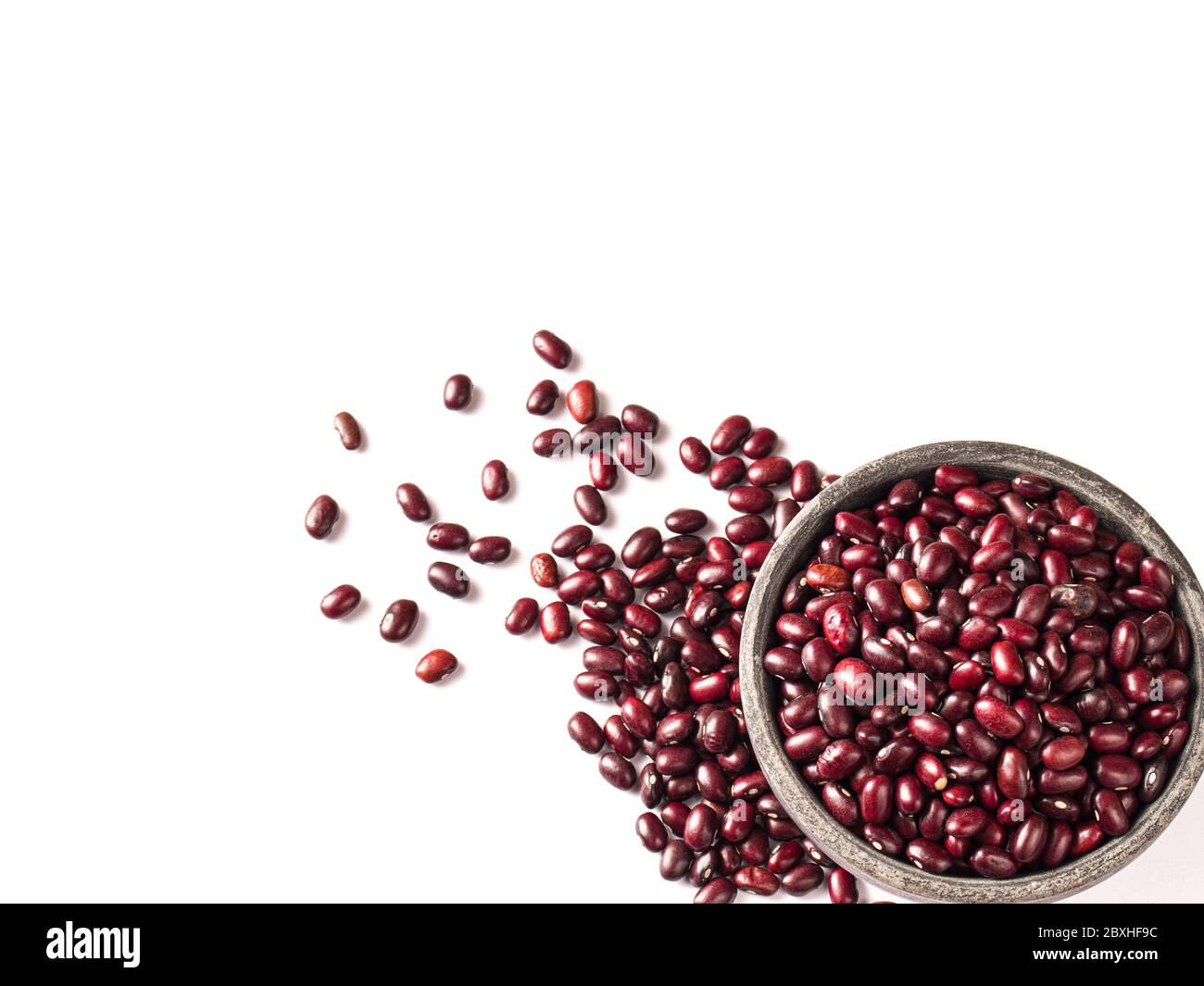 Red kidney beans isolated with white background stock image Stock Photo ...