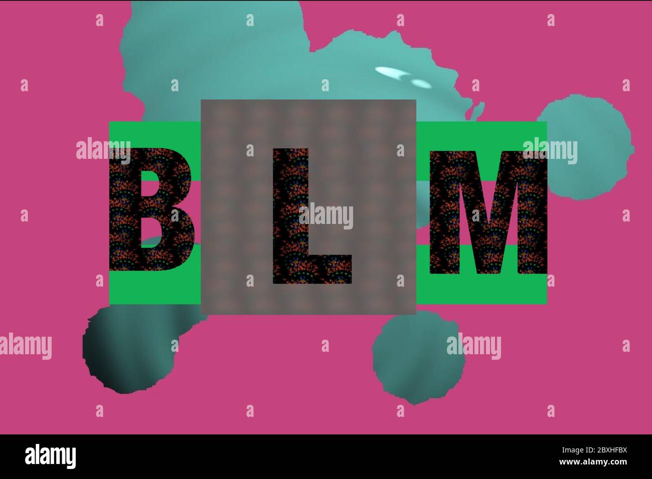 Black Lives Matter BLM block letters Stock Photo - Alamy