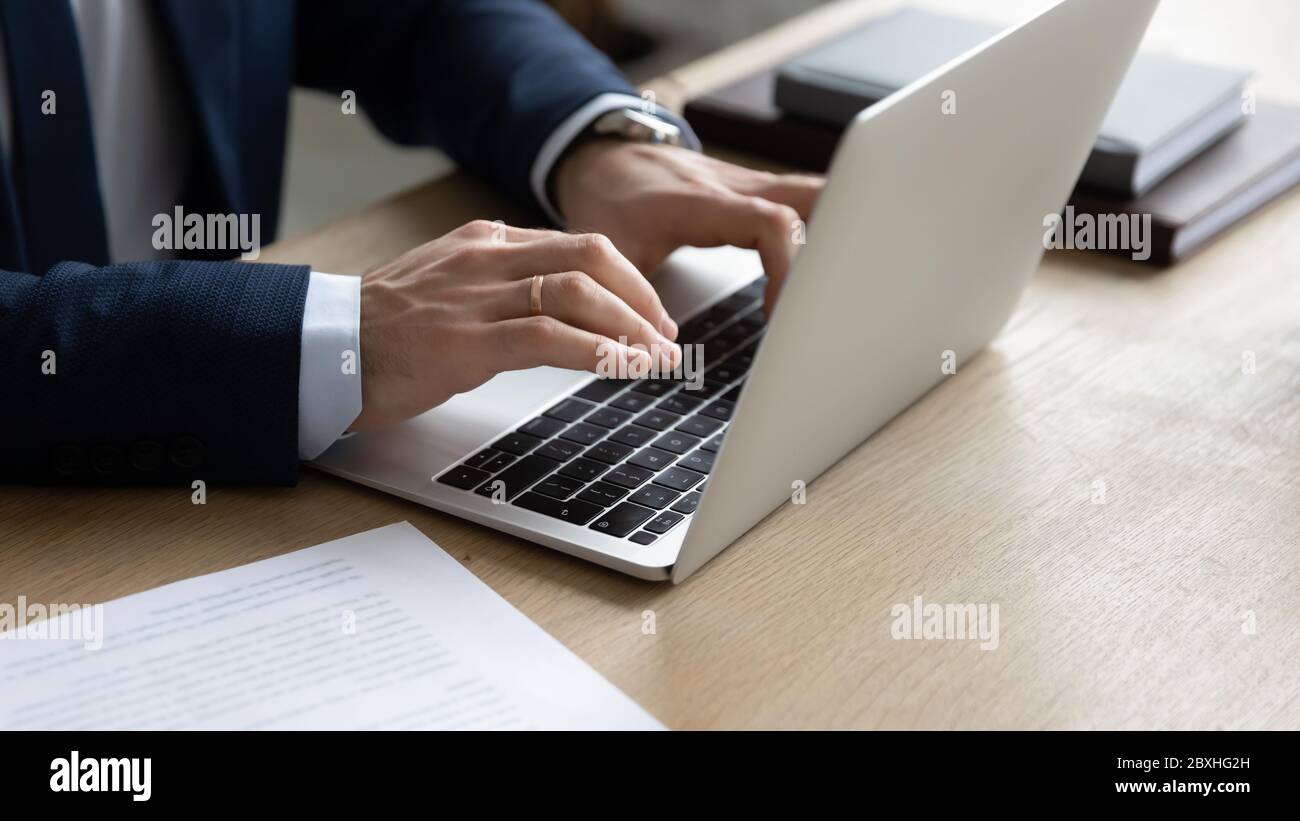 Close up businessman typing using hi-res stock photography and images ...