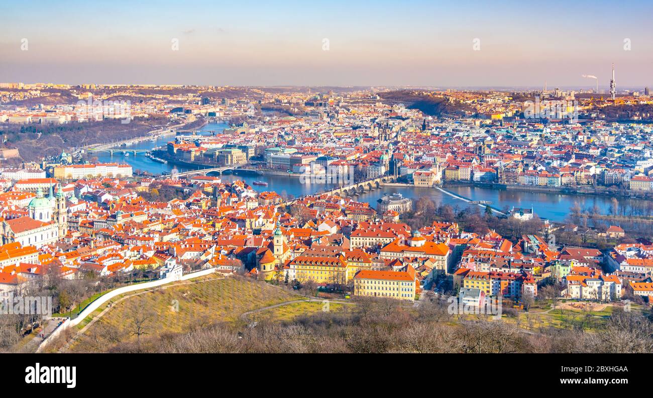 Aerial view from prague nicholas hi-res stock photography and images ...