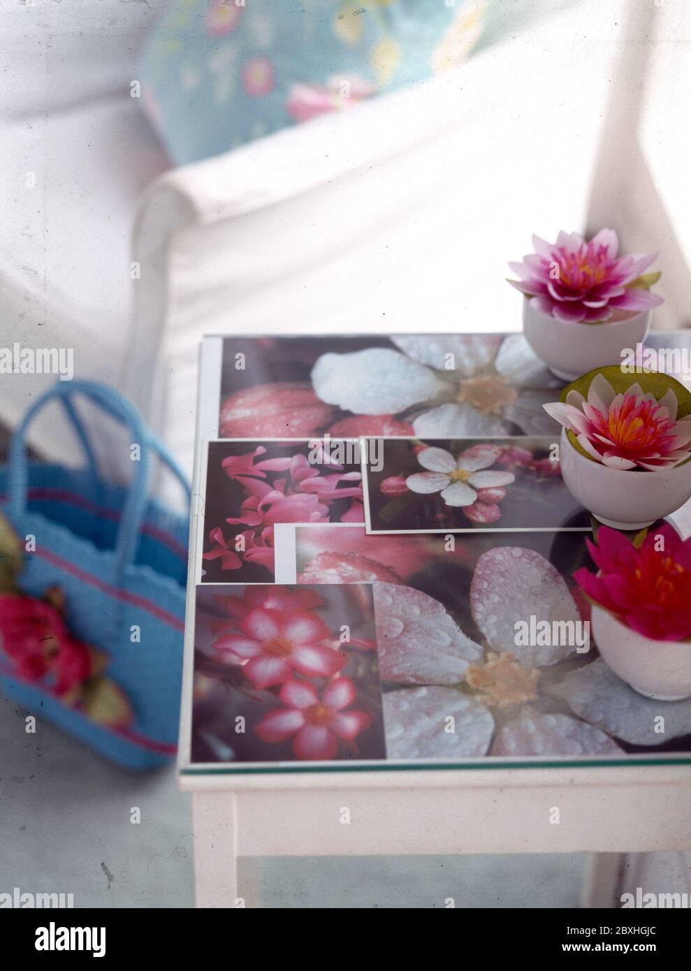 Decoupage table top Stock Photo - Alamy