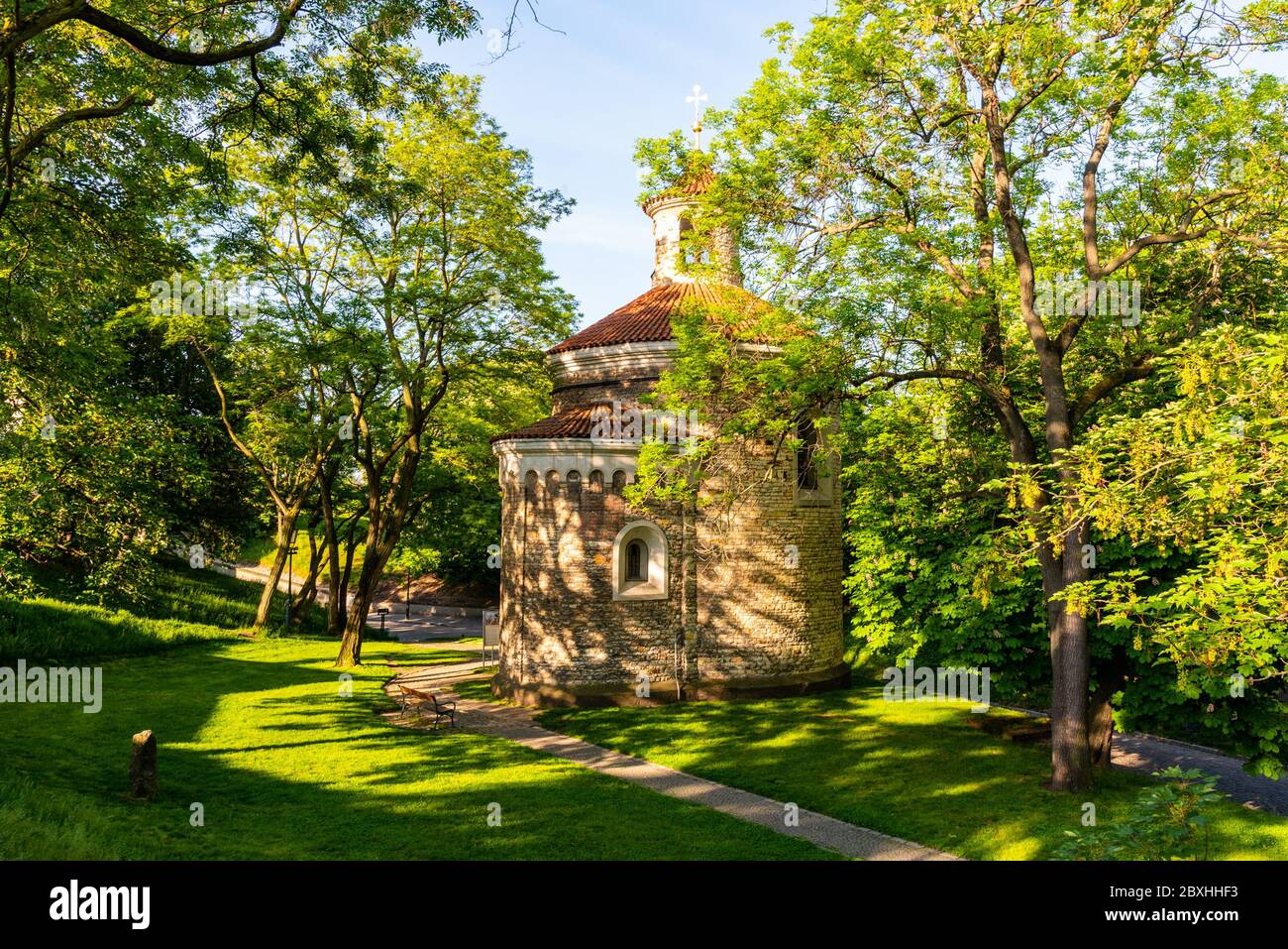 Rotunda of St Martin on Vysehrad, Prague, Czech Republic Stock Photo ...