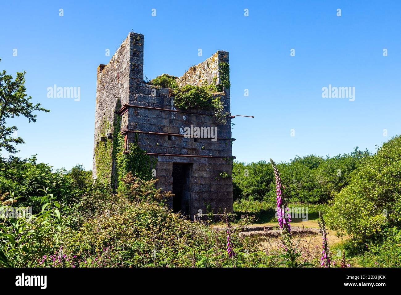 Leeds Shaft Engine House at Great Work Mine Cornwall England UK part of ...
