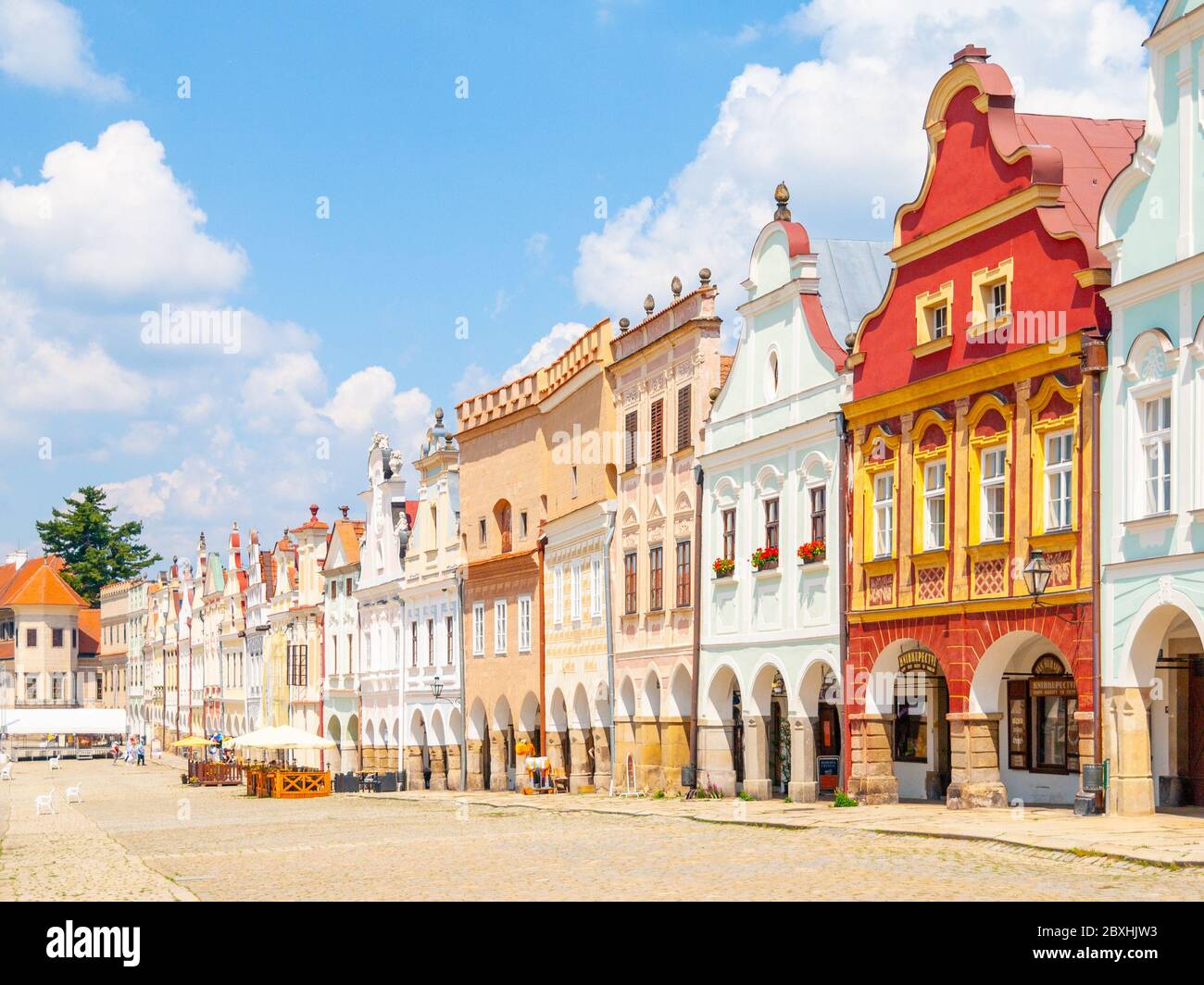 TELC, CZECH REPUBLIC - 31 MAY, 2018: Zachary of Hradec Square. Central ...