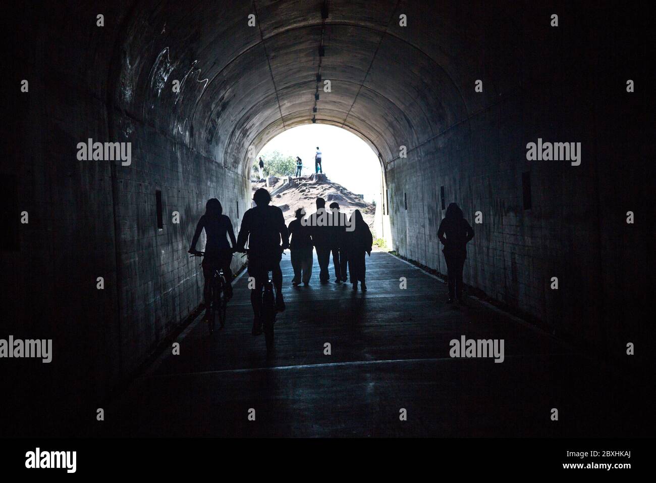 Tunnel in Battery Wallace, Marin Highlands Stock Photo - Alamy