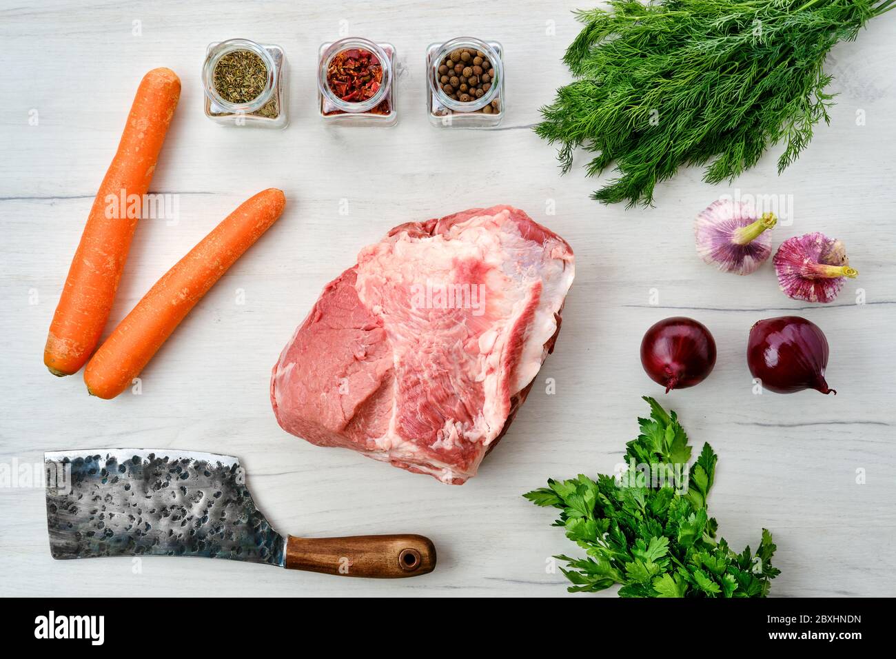 Pig pork shoulder hi-res stock photography and images - Alamy