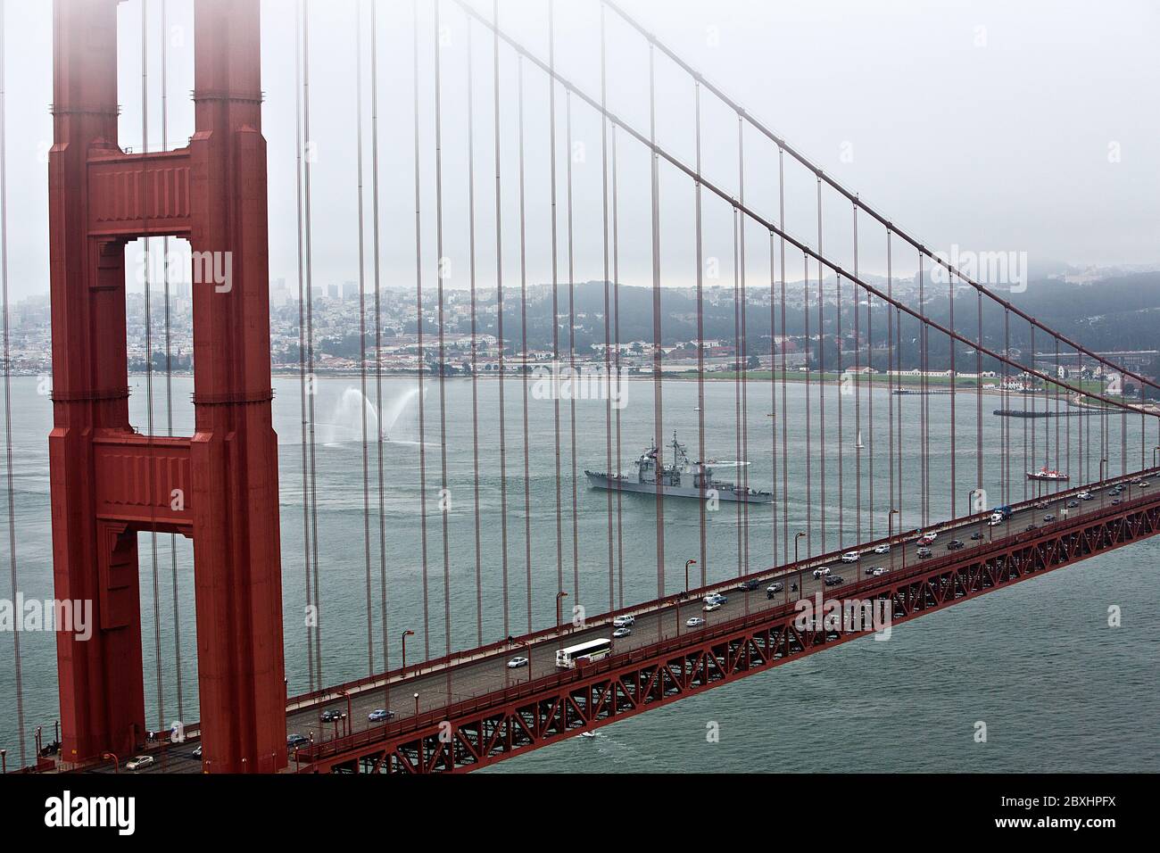 Fleet Week and the Golden Gate Bridge Stock Photo - Alamy
