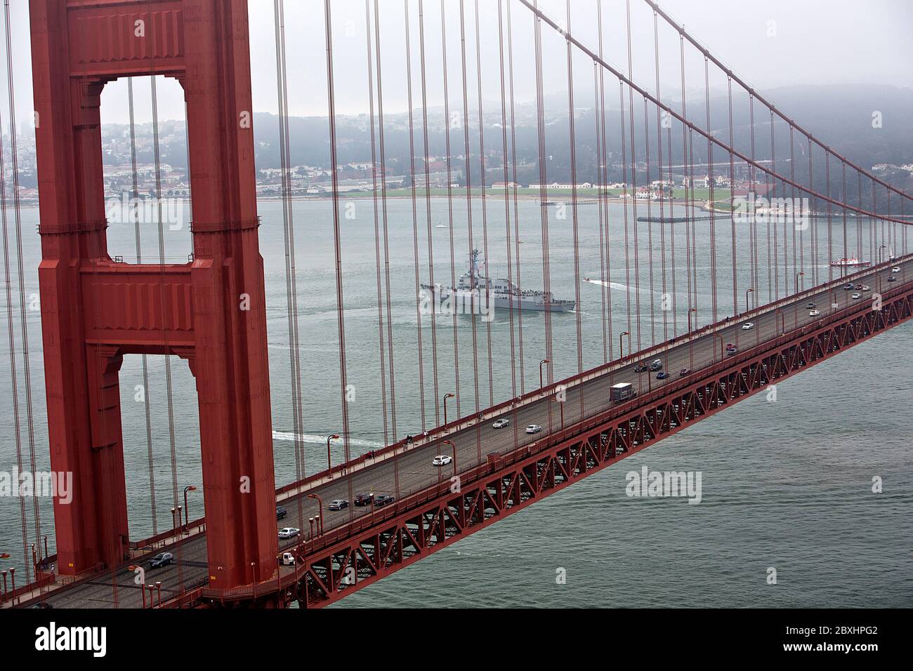 Fleet Week and the Golden Gate Bridge Stock Photo - Alamy