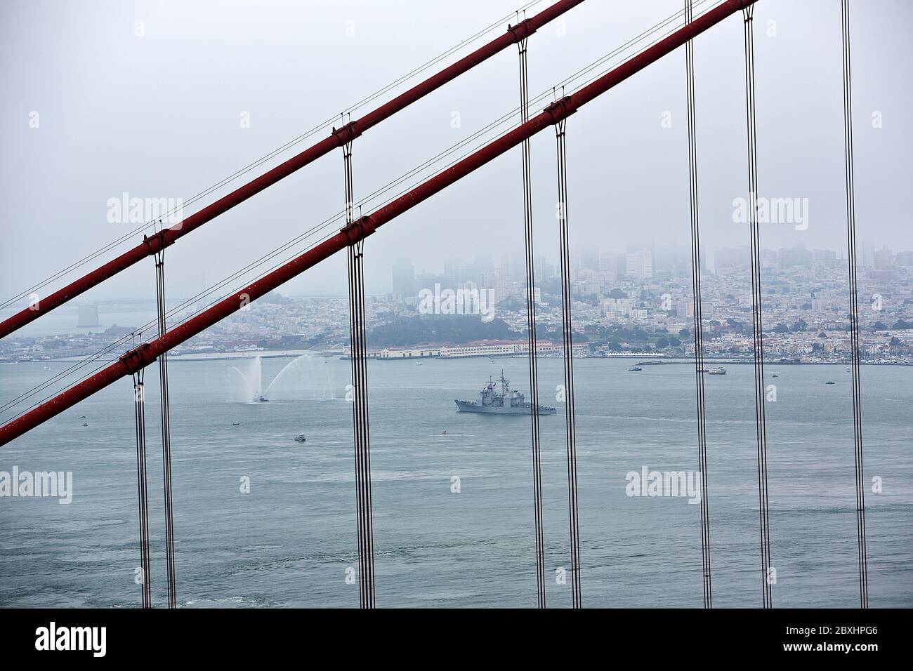 Fleet Week and the Golden Gate Bridge Stock Photo - Alamy