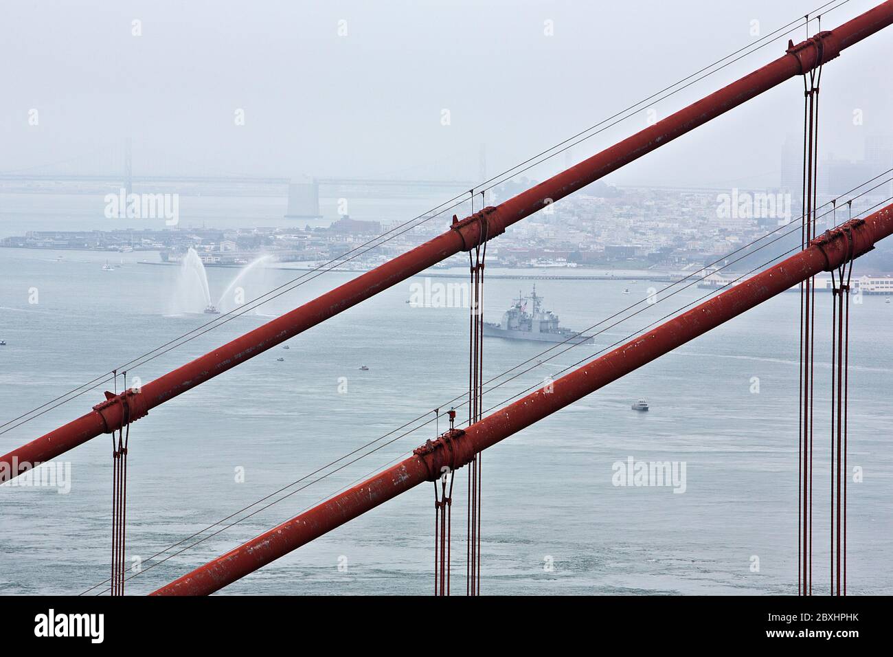 Fleet Week and the Golden Gate Bridge Stock Photo - Alamy