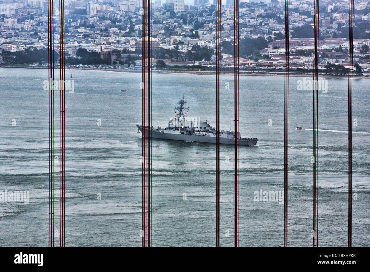 Fleet Week and the Golden Gate Bridge Stock Photo - Alamy