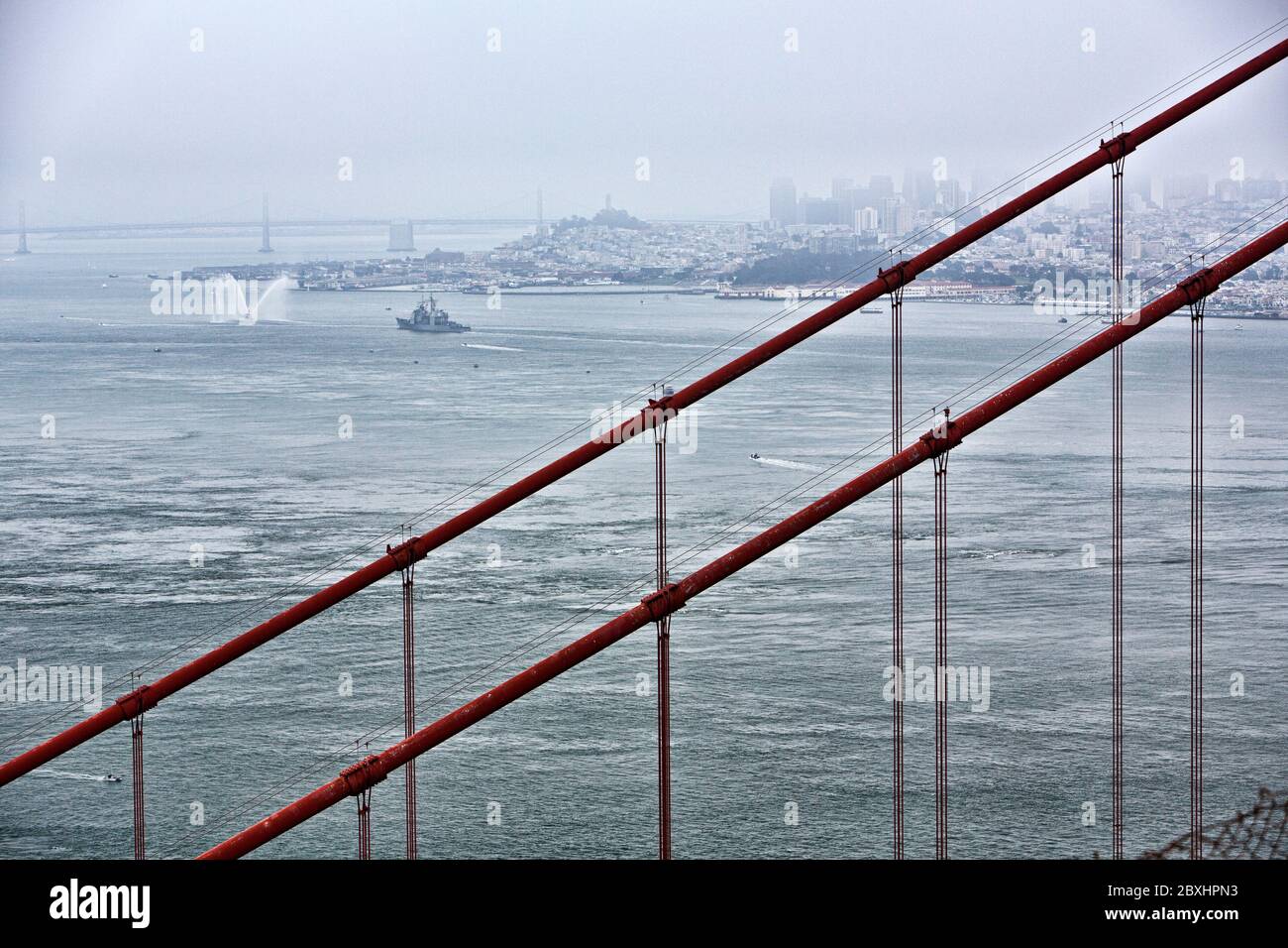 Fleet Week and the Golden Gate Bridge Stock Photo - Alamy