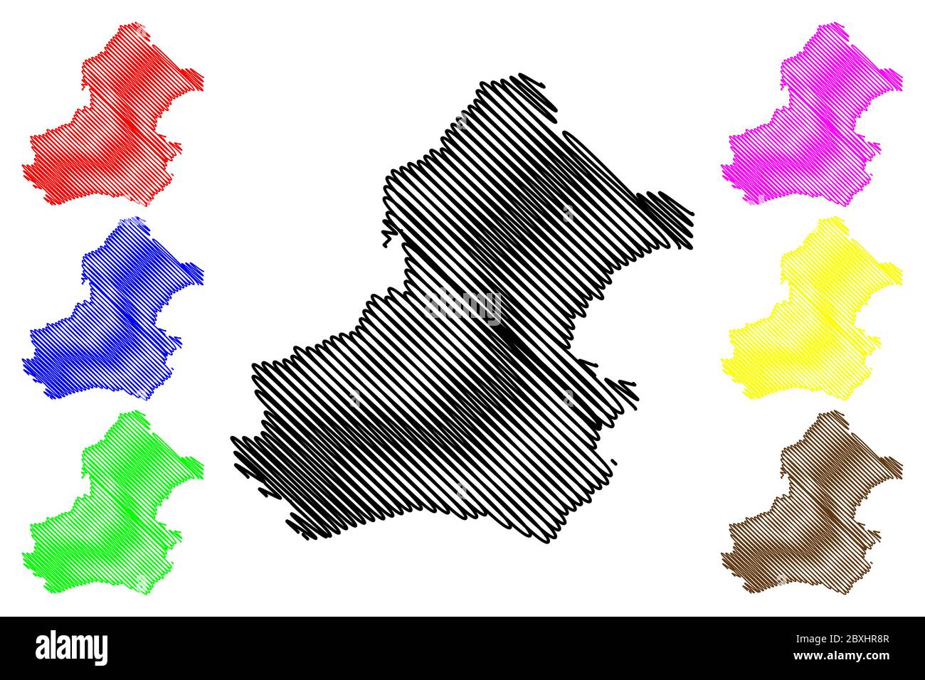 Radom City (Republic of Poland, Masovian Voivodeship) map vector ...