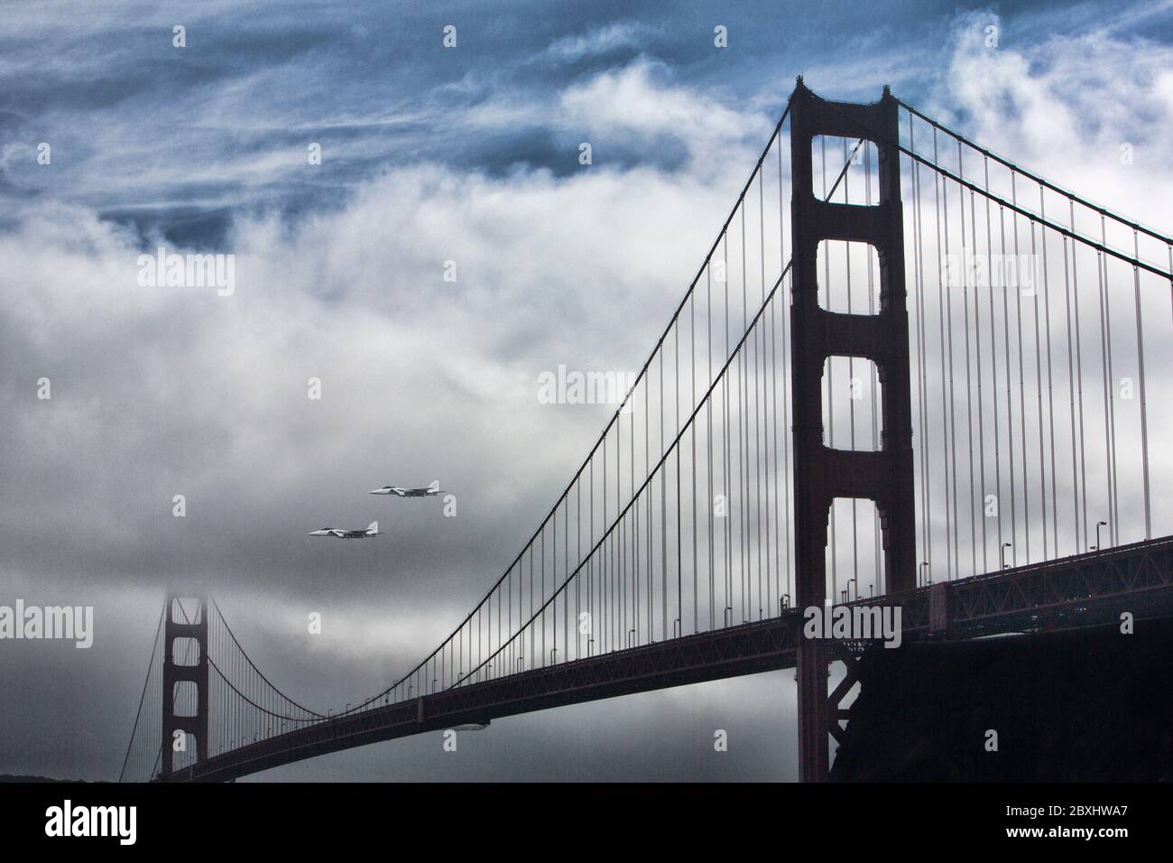 Flying over golden gate bridge hi-res stock photography and images - Alamy